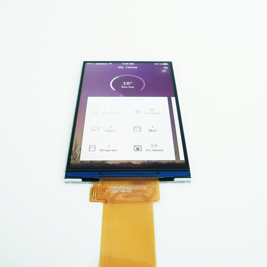 TXW397059S0 3.97 inch 480 * 800 TFT LCD 40 pins RGB24 digit instrument display vehicle mounted ...