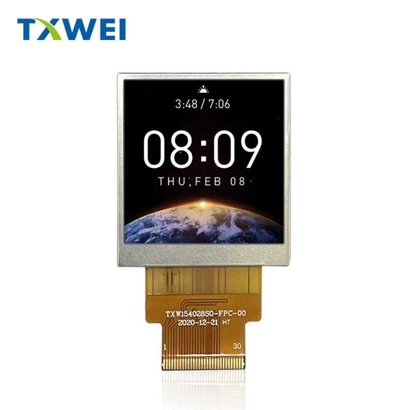 TXW154028S0 1.54 inch 240*240 square IPS LCD display 1100cd/m2 outdoor ...