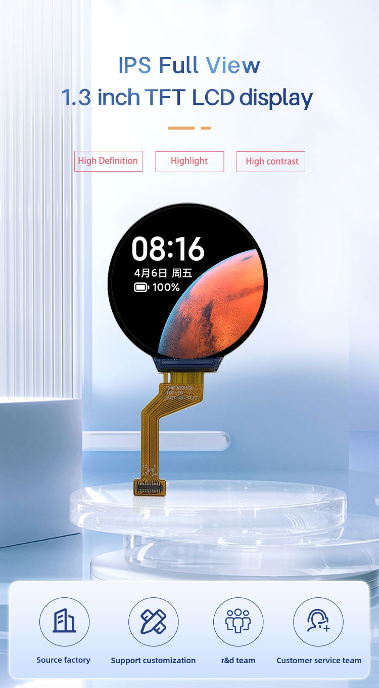 TXW130015S0 1.3 inch 240 * 240 high-definition circular display screen ...