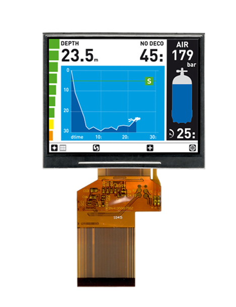 MI0350AUT-1 3.5inch QVGA TFT, Wide temperature, 320*240 550nits, 54pins ...