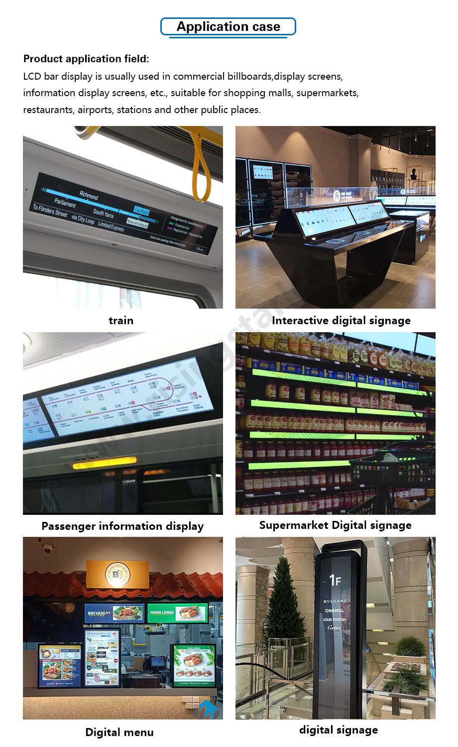 DV190FBM-NB05 RISINGLCD 19.1" Passenger Information Display Solution ...