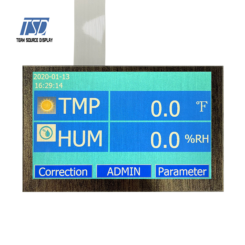 TST050WVBS-51xC 5inch 800*480 IPS LCD screen 500nits RGB interface with ...