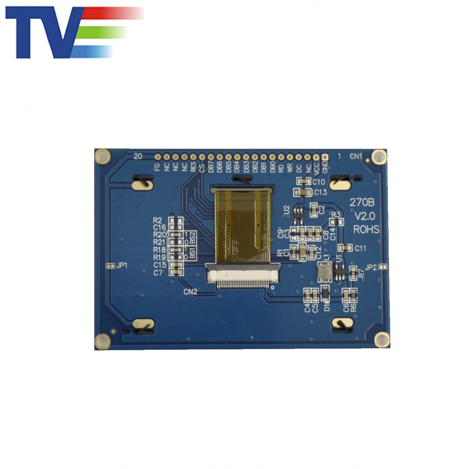 TVO0270B-PCB 2.7 Inch 128x64 Monochrome OLED Display with PCB ...