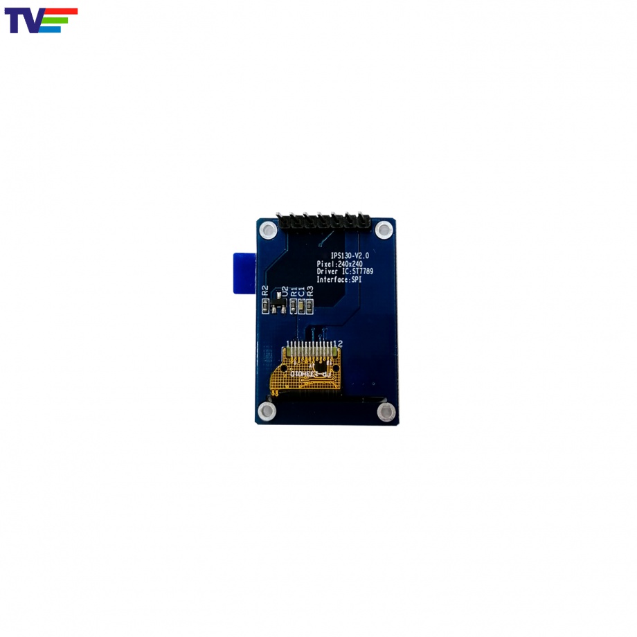 TVT0130PA—PCB 1.30 inch 240*240 IPS LCD MODULE, 250nits, 7pins SPI I/F ...