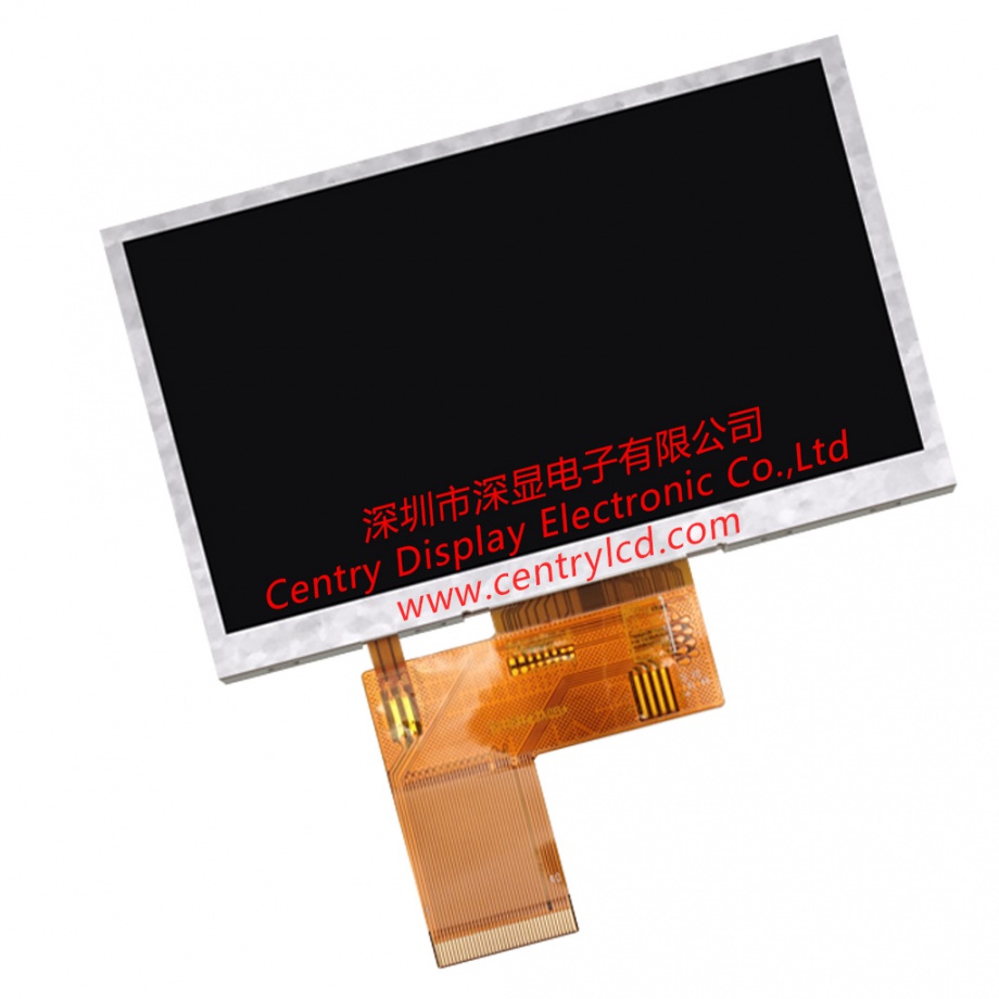C043WQI10H 4.3寸, 480*272, 500亮度, 40pins, RGB接口, ST7282-G4-1L, TFT-LCD ...