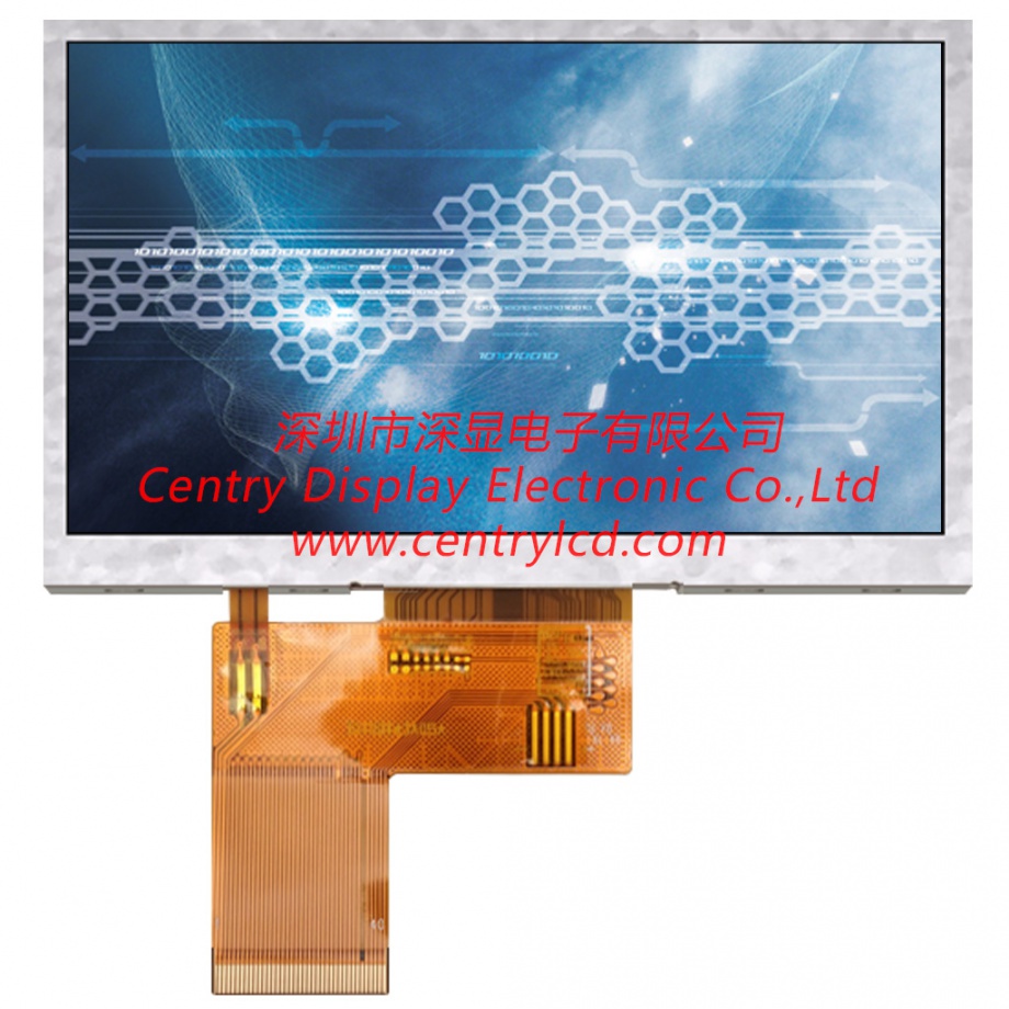 C043WQI10H 4.3寸, 480*272, 500亮度, 40pins, RGB接口, ST7282-G4-1L, TFT-LCD ...