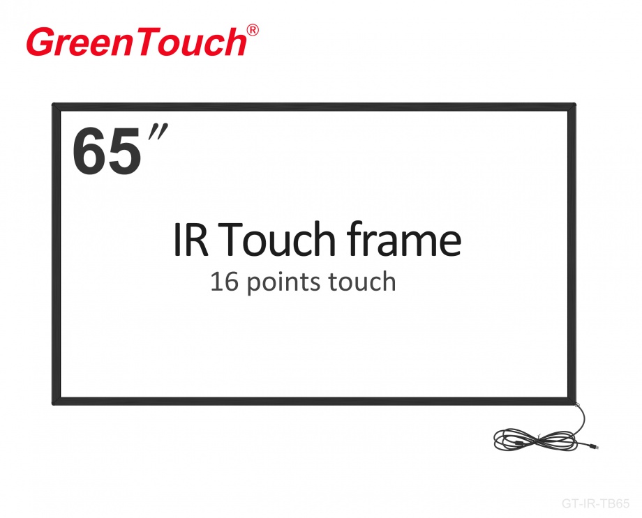 GT-IR-TB65-1 65 Inch Infrared Touch Frame , TB Series for TV, 16:9, USB ...
