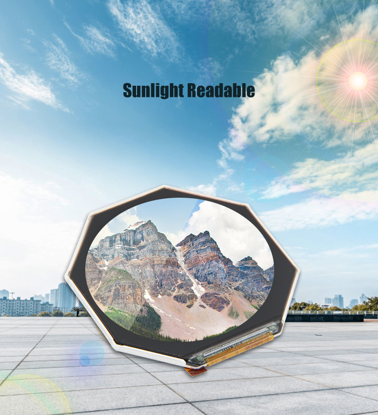 PV033400AR17A 2.4 inch Round Screen, 320x320, MIPI Interface, ST7796SI ...