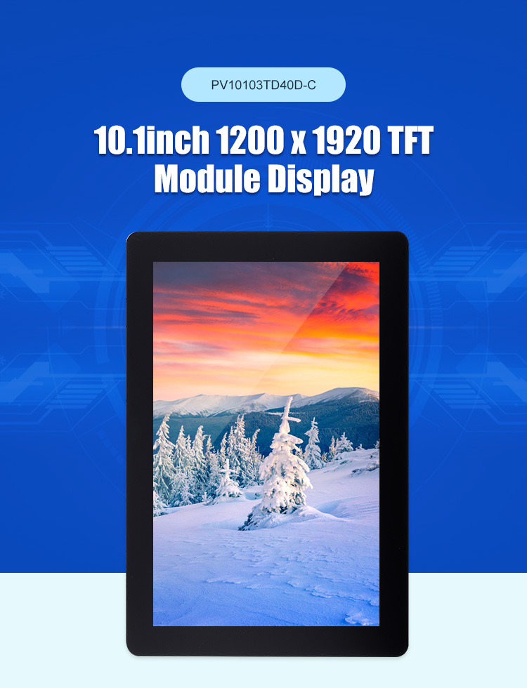 PV10103TD40D-C 10.1inch protrait screen, display for POS, logistic ...