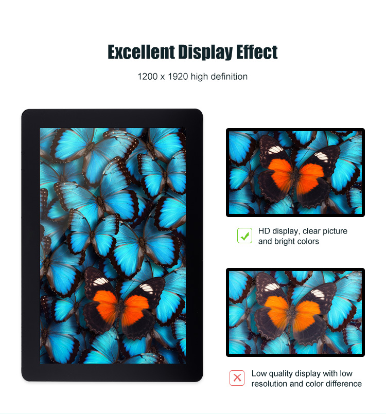 PV10103TD40D-C 10.1inch protrait screen, display for POS, logistic ...