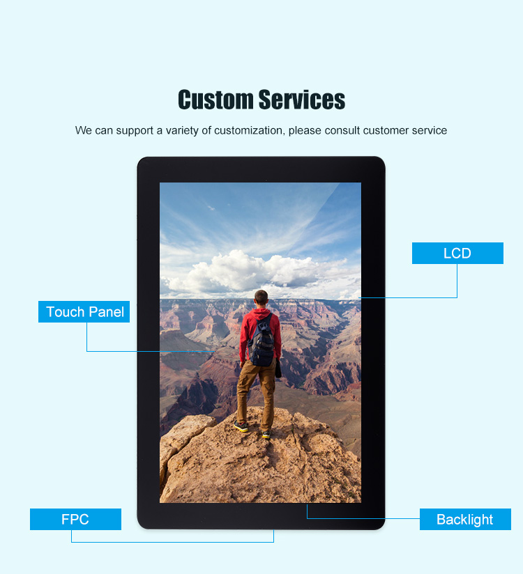 PV10103TD40D-C 10.1inch protrait screen, display for POS, logistic ...