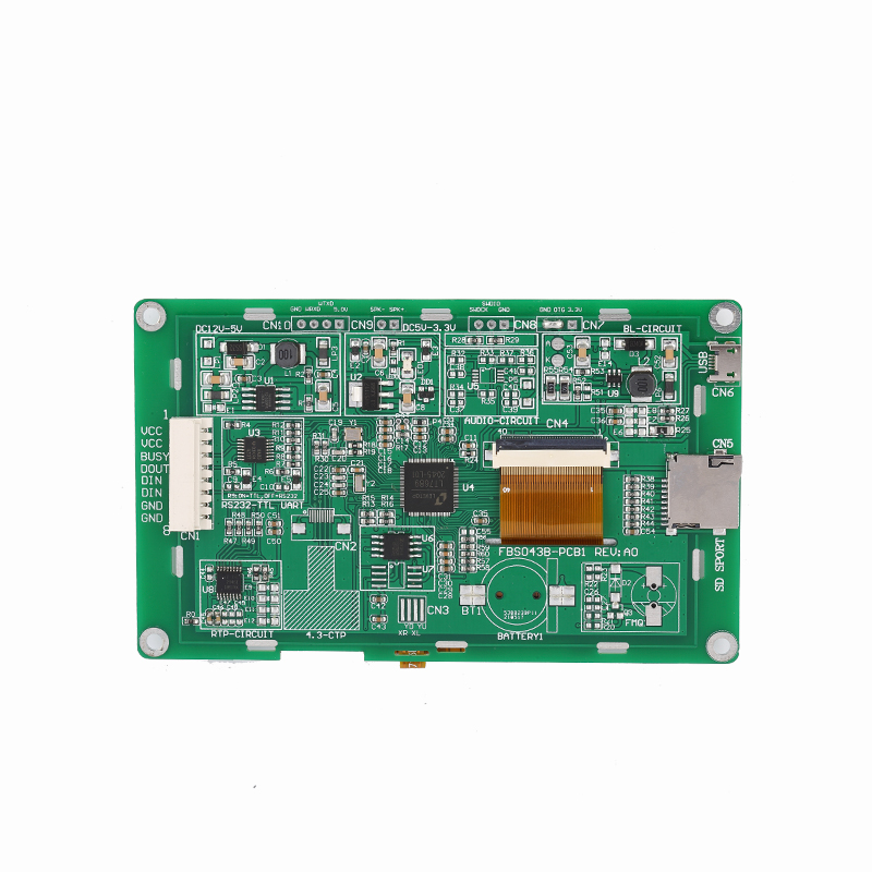 PVS043480272R001R 4.3inch 480x272 Resolution UART Serial HMI display ...