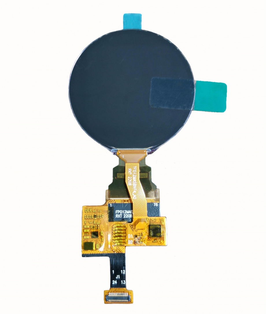 ATV-D012MABNT4 1.19 inch AMOLED Display, 390*390 24PIN QSPI interface ...