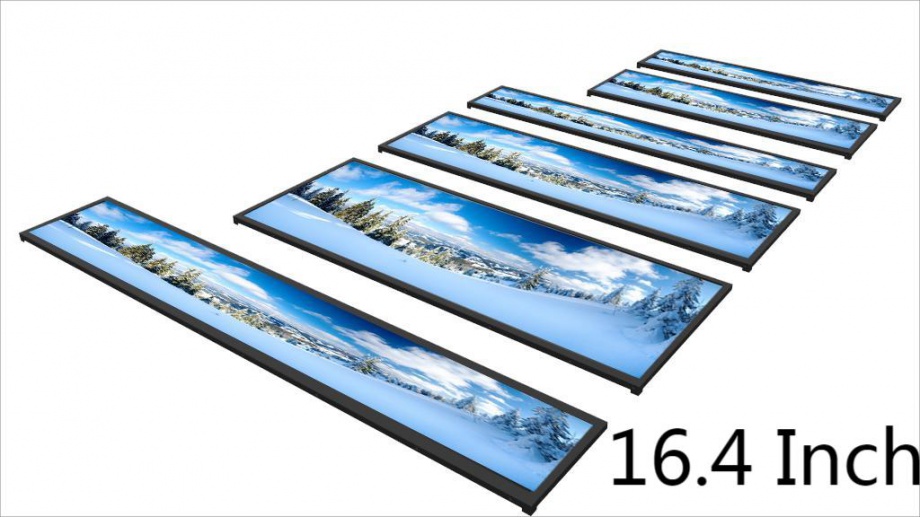 YFHD164BSM01 16.4 inch cutting Lcd Display, 1920x360, 500 brightness ...