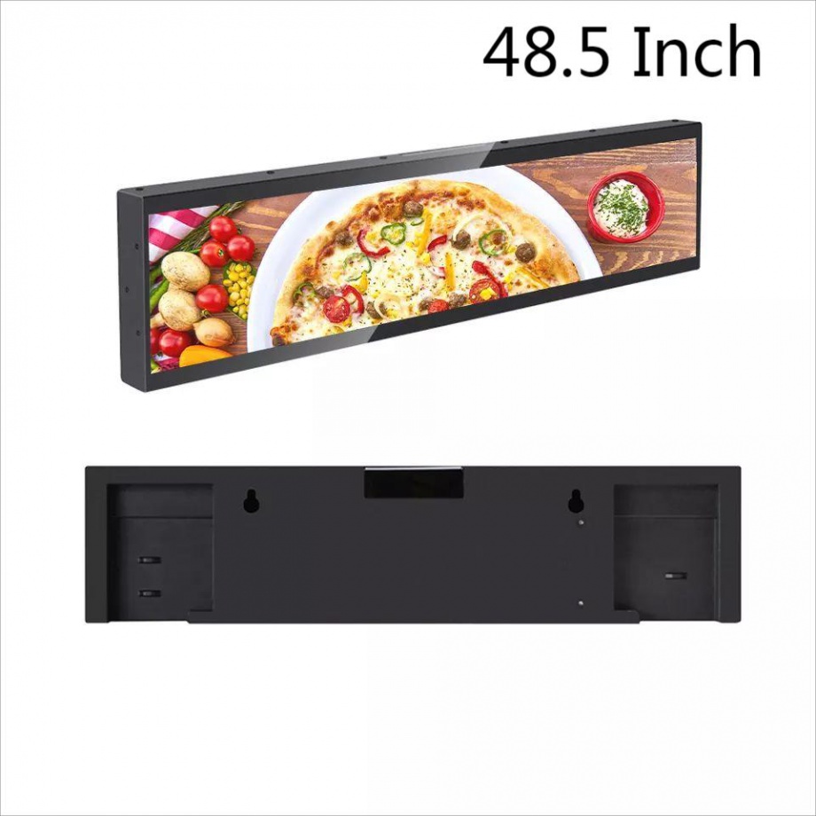 YUHD485LSM01 48.5 inch cutting bar Stretched Bar LCD display, 3840x720 ...