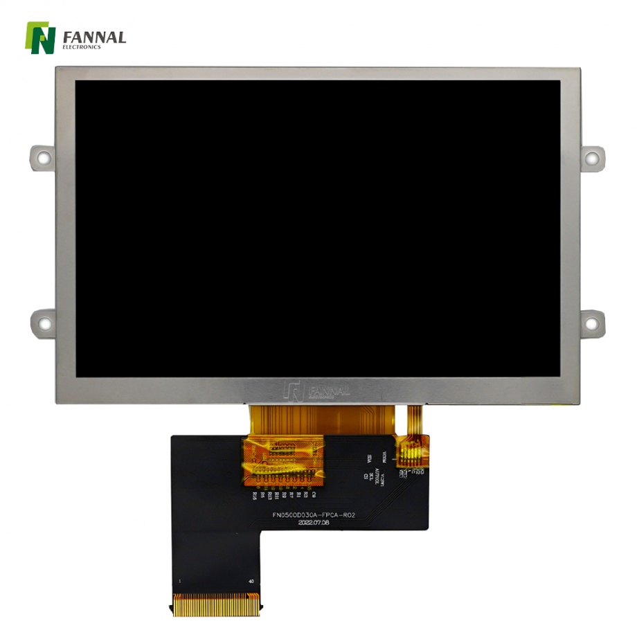 FN0500D030A 5-inch TFT LCD, 800x480, IPS LCD, 1000cd/m², 40PINS, RGB | FANNAL Electronics Co., Ltd.