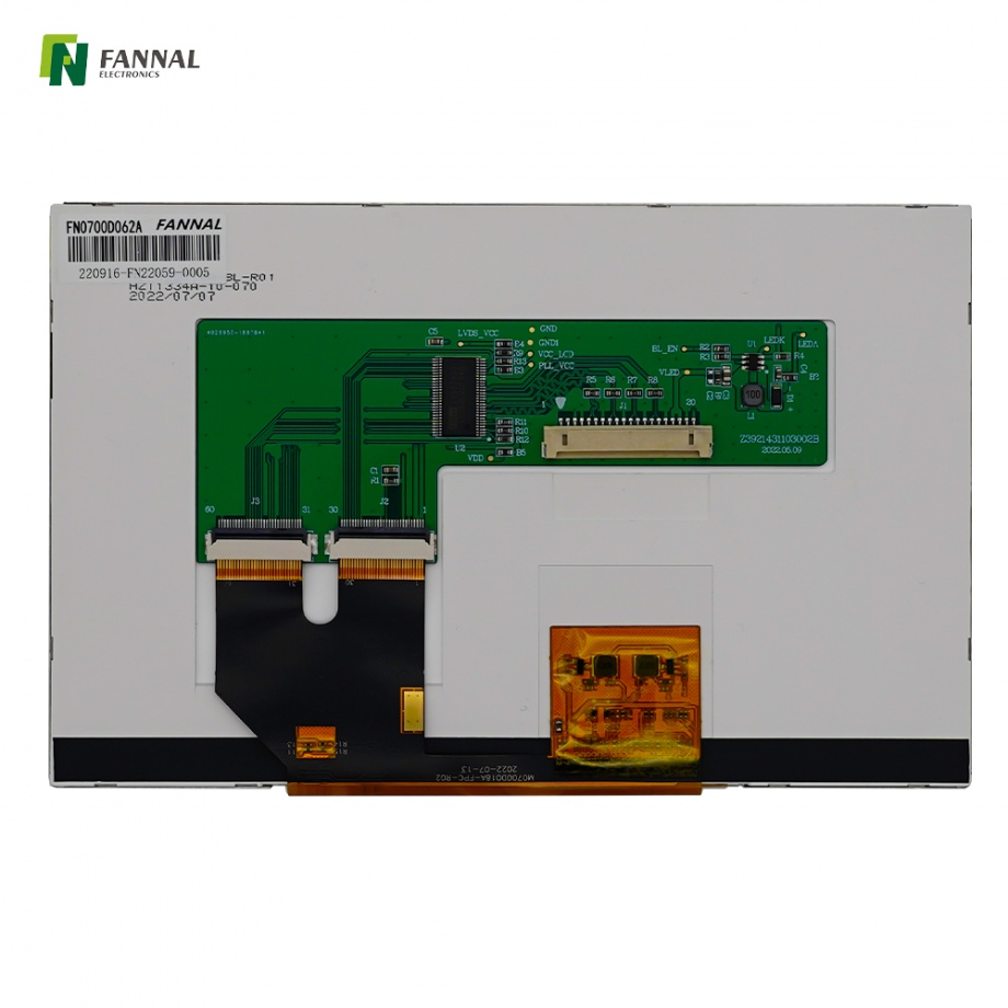 FN0700D062A 7.0inch TFT display 800x480 IPS LCD 20PINS LVDS Industrial ...