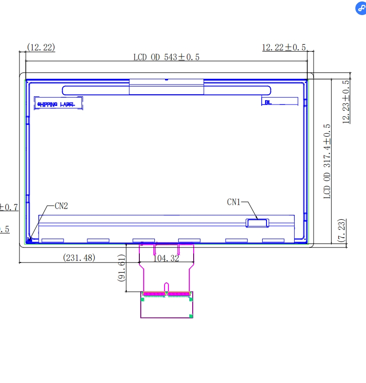 G238HAN01.1-QTCTP-A 23.8-inch touch screen module 1920*1280 400 ...