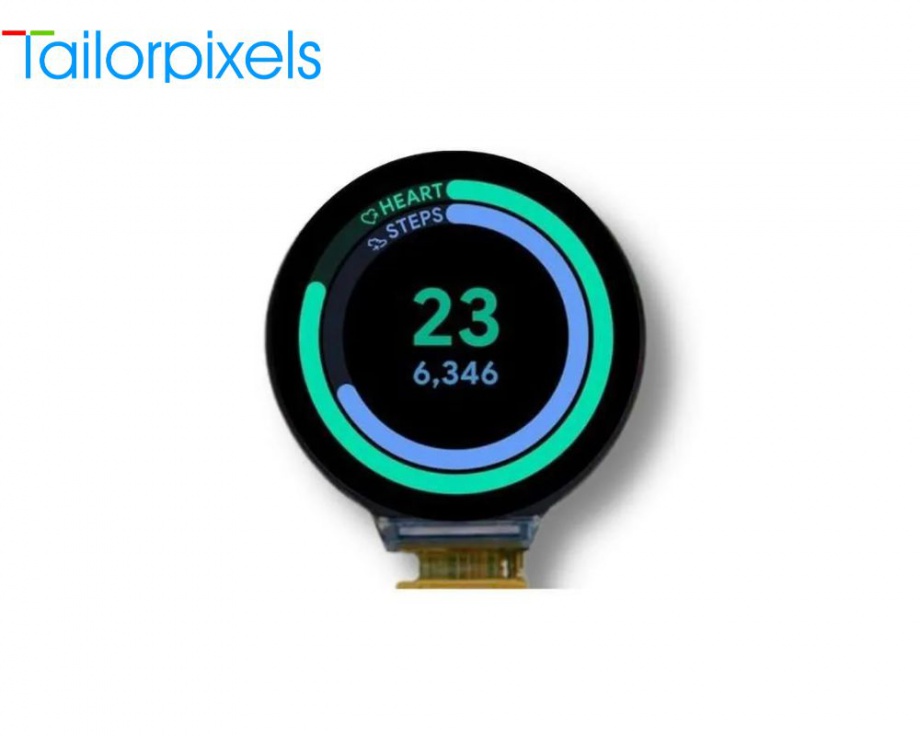TTH160BRS-01C 1.6 inch IPS Round LCD, TFT Display, MIPI Interface ...