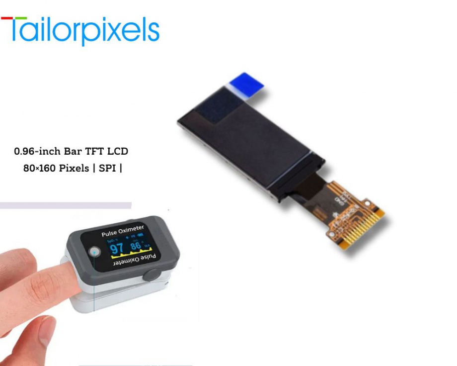 TTH096BVS-01 0.96 inch IPS Display, Bar LCD, SPI, 80×160, ST7735S ...