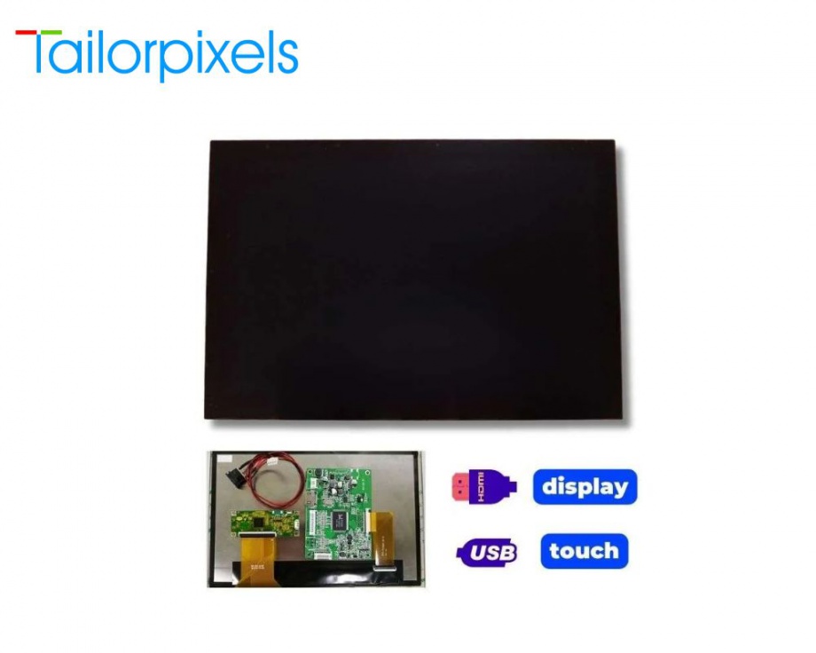 TBD-T101QHH-01C 10.1 inch IPS Touch Display, TFT LCD, TFT Display, 1280x800 Pixels, HDMI, HX8288 ...