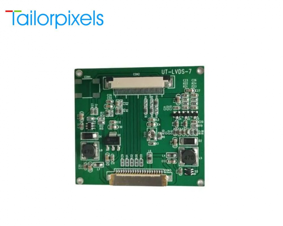 TBJ070LV-01 7.0 inch TFT Display Controller Board, LVDS 40-pin to 20-pin, TFT LCD Controller ...
