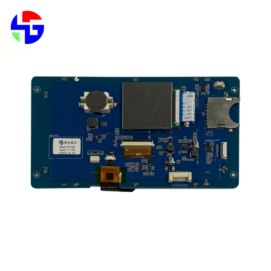 HG070YTD02C 7.0 inch Smart TFT LCD, RS232/TTL, Serial Model Display ...