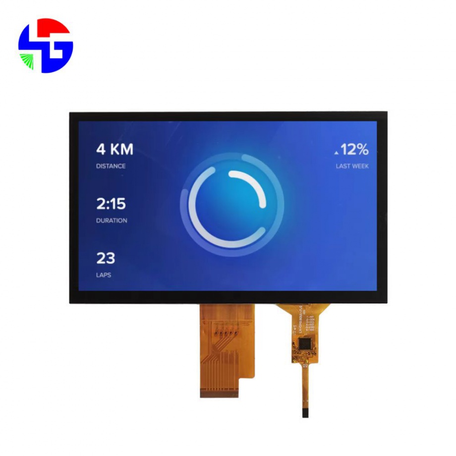 HG070WS045T01 7.0 inch TFT Display, IPS, LVDS Interface, 1024x600 Resolution, Touchscreen, 500cd ...