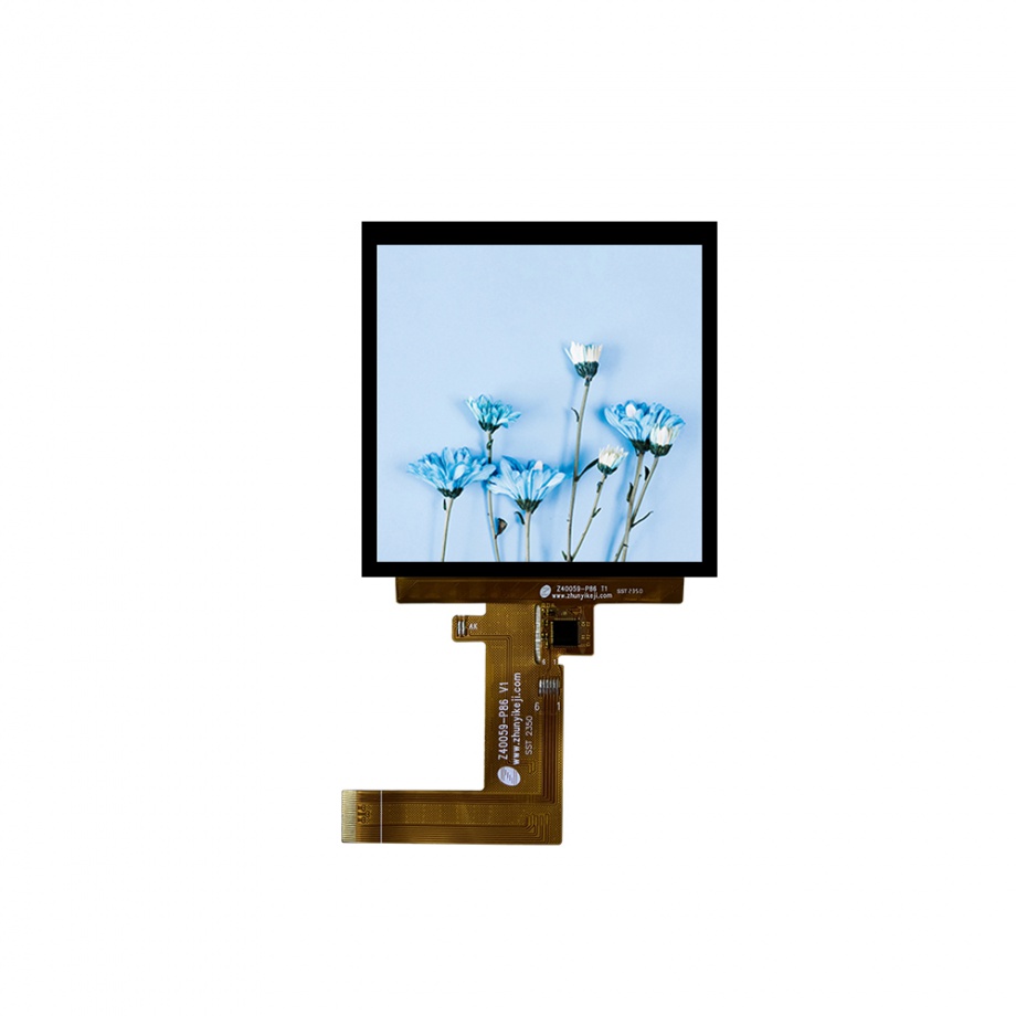 Z40059-P86-ZC1 4.0 inch Square LCD Display 480x480 330cd/m² MIPI Interface IPS View Angle Screen ...