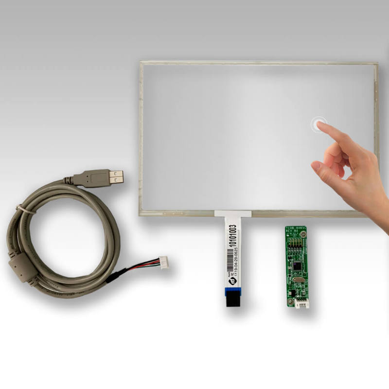 B101R5U-E01 10.1" RTP Touch, F/G Structure, EETI IC, COB Type, USB Interface, Support gloved ...