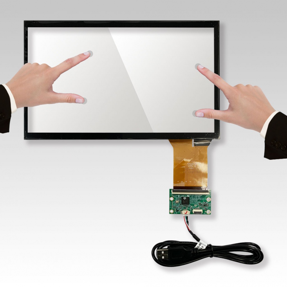 B101PBU-E01 10.1" PCAP Touch, G/G Structure, EETI IC, COB Type, USB Interface, Multi-Touch ...