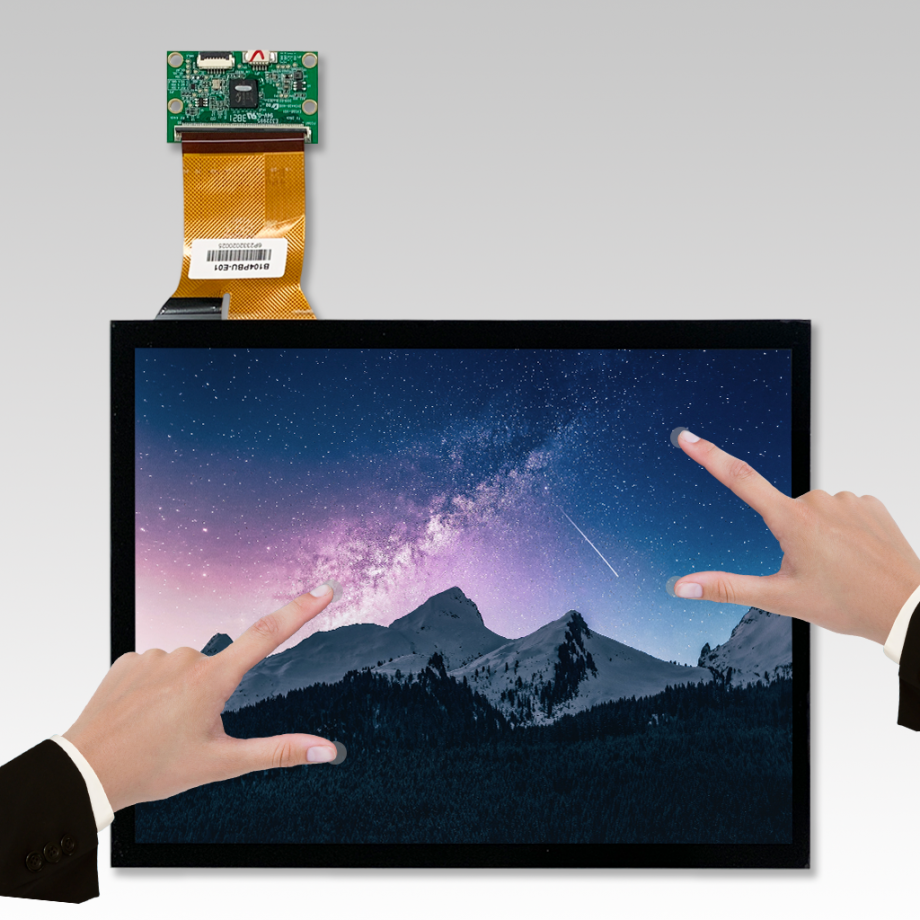 F104PET-Z02 10.4"PCAP Touch Display, 1024x768, 500nits, B/L 50Khr, LVDS ...