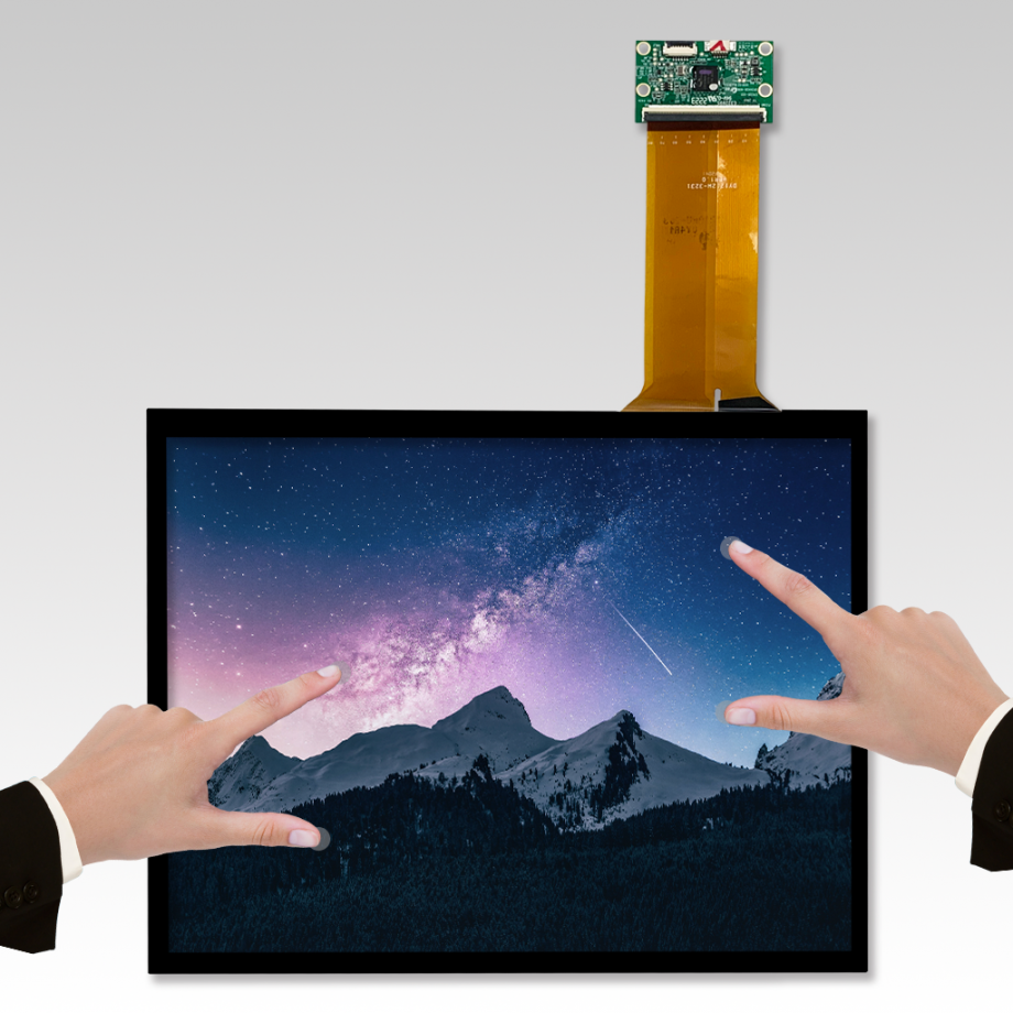 F121PET-Z05 12.1"PCAP Touch Display, 1024x768, 600nits, B/L 50Khr, LVDS ...