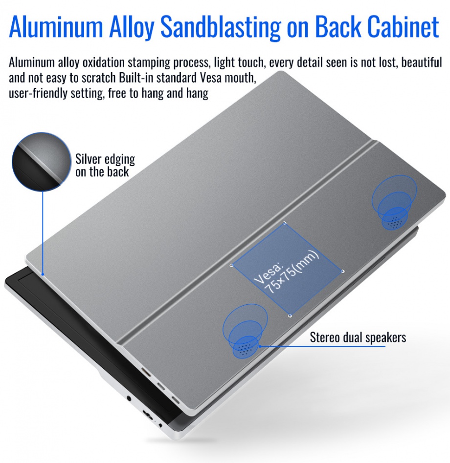 156UC-4K Portable monitor, 15.6-inch 4K portable monitor, Type-C one ...