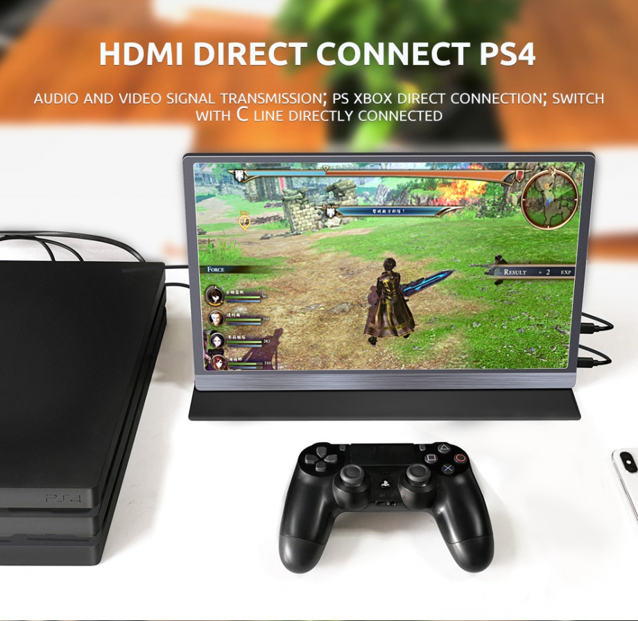 156FC 1080 15.6-inch portable monitor, 1080 monitor, PS4 portable ...