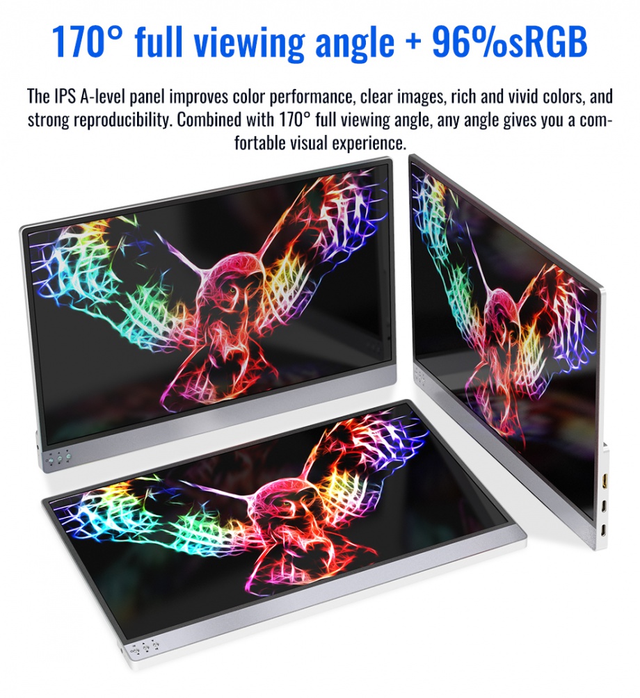 133UCJ 4K portable monitor, 13.3-inch portable monitor, notebook ...