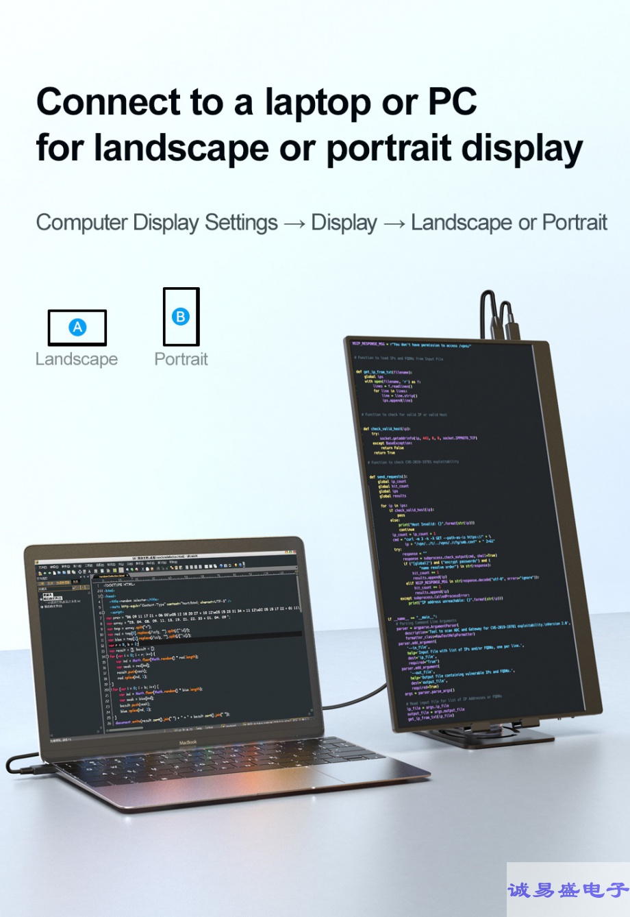 Z156FC 15.6 inch portable monitor, 1080P portable monitor, PS4 portable ...