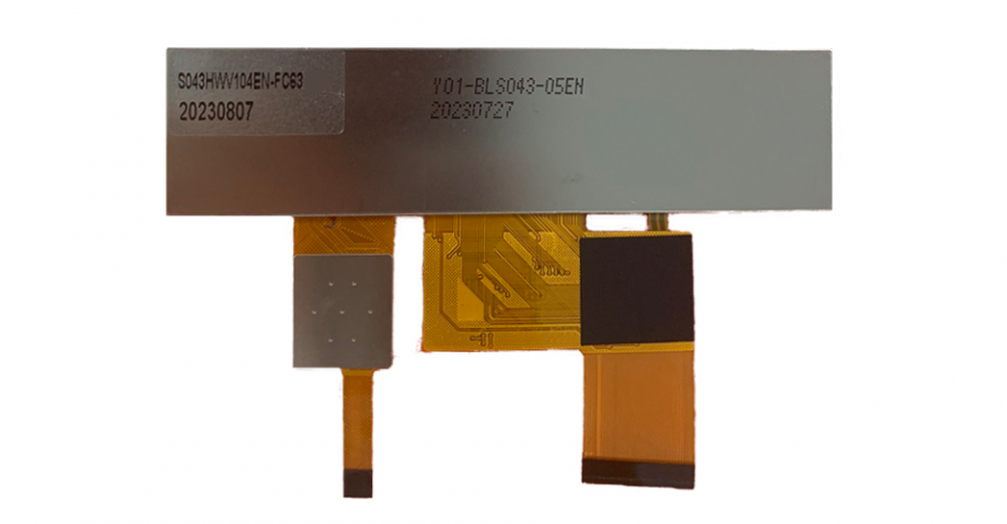 S043HWV104EN-FC63-J70 4.3inch, 800*130, 800nits, 40pins, RGB interface ...