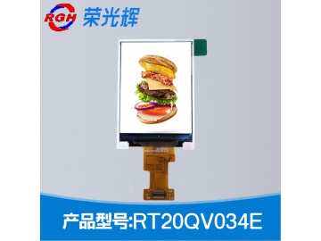 RT20QV056C 2.0-inch, 240*320, 480 brightness, 24 pins, parallel 8-bit ...
