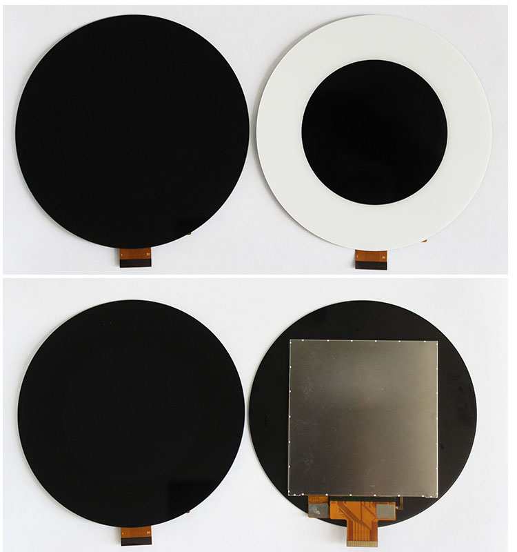 TL040HDS01CT-1 black or white round cover 4 inch square 720*720 tft lcd ...
